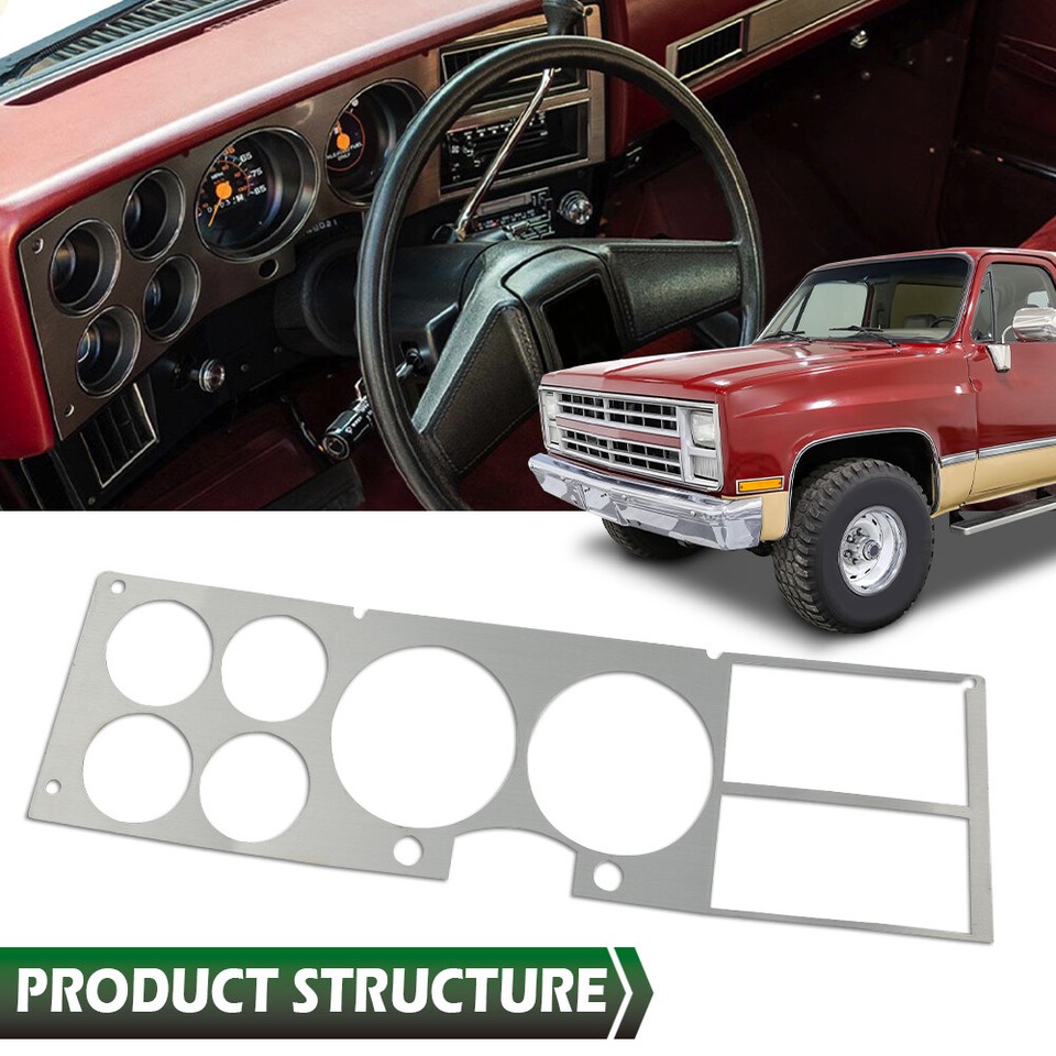 Aluminum Dash Bezel Insert Fit For 1981-1987 Chevy/GMC Truck Blazer Suburban | eBay