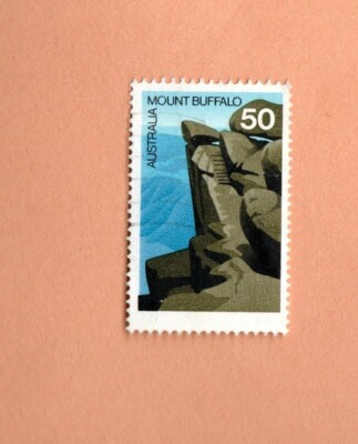 AUSTRALIA USED MOUNT BUFFALO 50 CENT STAMP | eBay