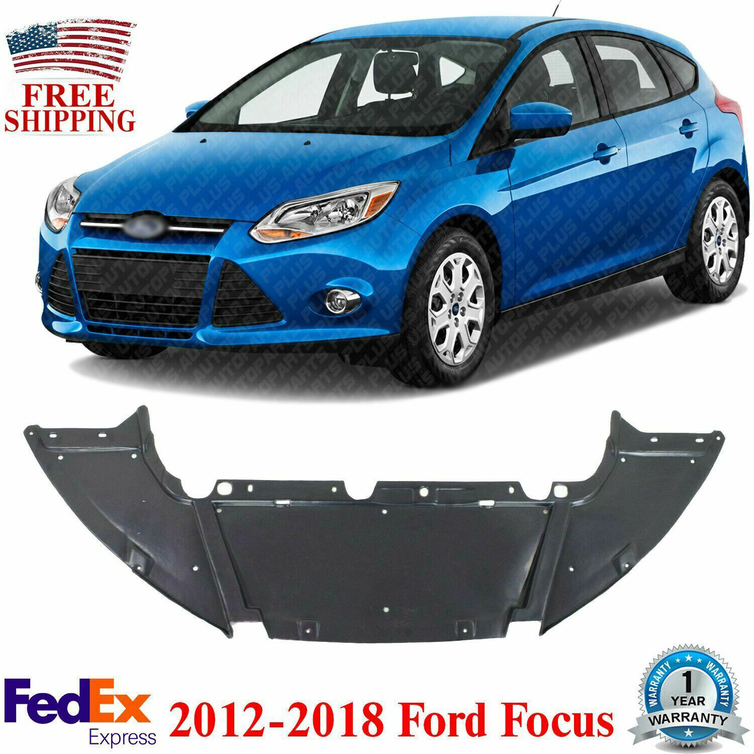 Front Engine Splash Shield Under Cover / Air Deflector For 2012 -2018 ...