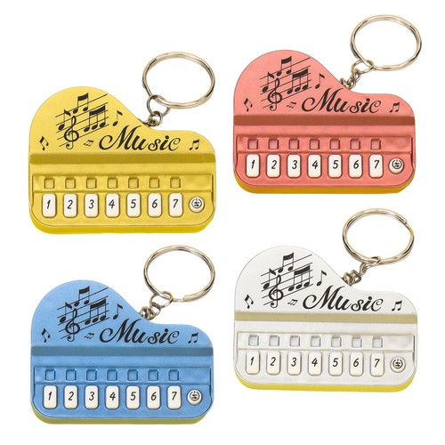 Piano Toy Keychain Kids Playable Luminous Keyboard Piano Keyring Toy ...