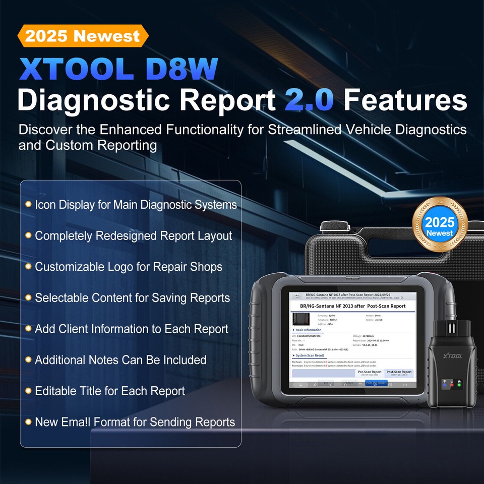 USED XTOOL D8W Auto WIFI Diagnostic Scanner Coding Topology Mapping 42 ...