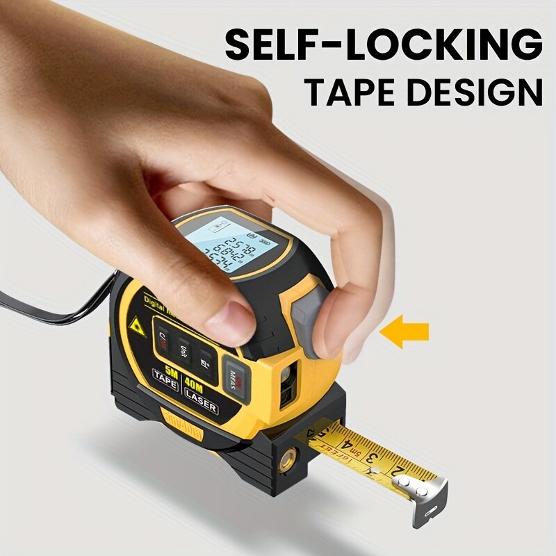 Laser Tape Measure 3 In 1 Digital Tape Measure 196Ft High Precision ...