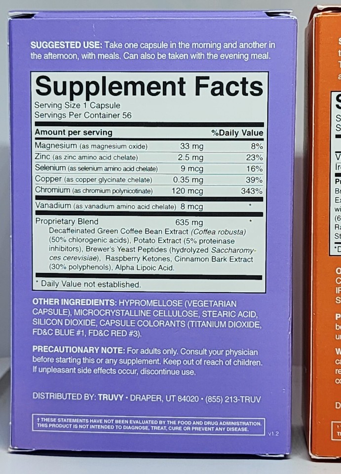 TruVision Truvy Tru+ & Vy Energy and Weight Loss Combo 1 Month (28 Day ...
