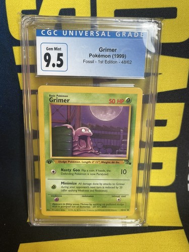 Pokemon TCG - Grimer 48/62 - Fossil Set - Common NM - 1st Edition | eBay