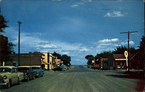 Clitherall Minnesota MN Texaco Classic 1950s Cars Street Scene Vintage ...