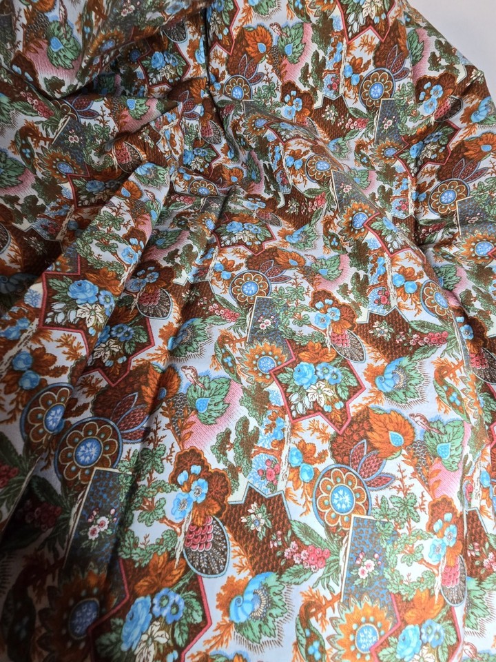 vintage fabric yard #d fall western pattern as cool as it gets 9 ft x ...