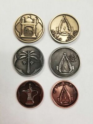 Assassin Metal Fantasy Coin Set Dungeons Dragons Game RPG LARP D&D Dice ...