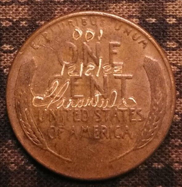 Hobo Nickels hand carved original by J&M Tarantula penny as Chief White ...
