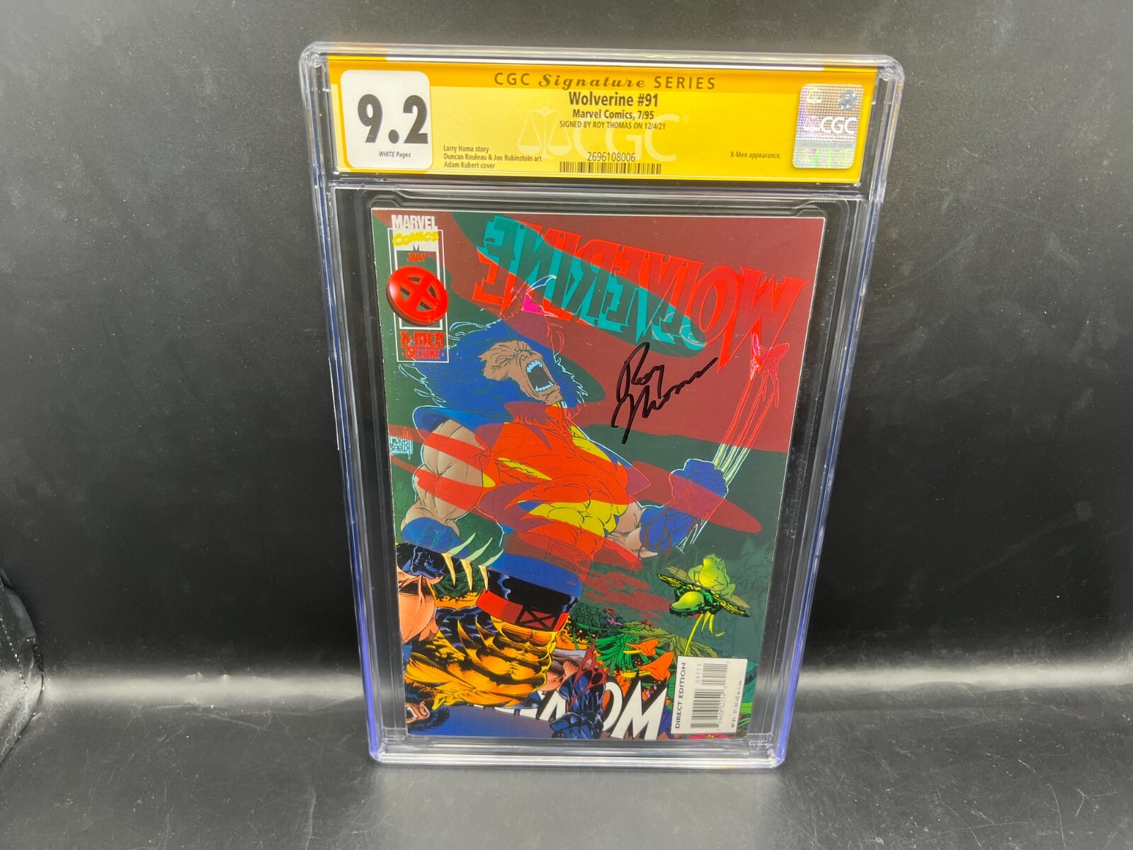 1995 Marvel Comics Wolverine #91 Signed by Roy Thomas CGC 9.2 WHITE ...