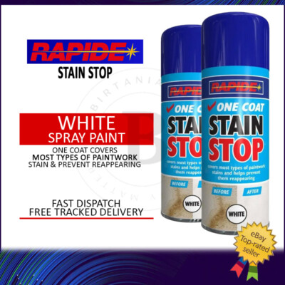2x All-Purpose Aerosol Spray Paint Stain Stop One Coat Killer Blocker ...
