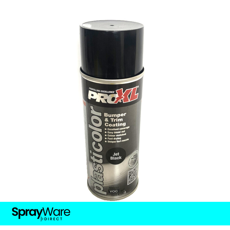 PRO XL Pro Plasticolor Bumper & Trim Paint Coating JET BLACK Aerosol ...