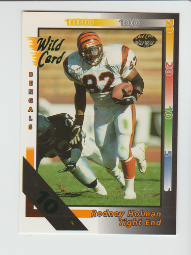 1992 Wild Card - Rodney Holman #191 10 Stripe for sale online | eBay