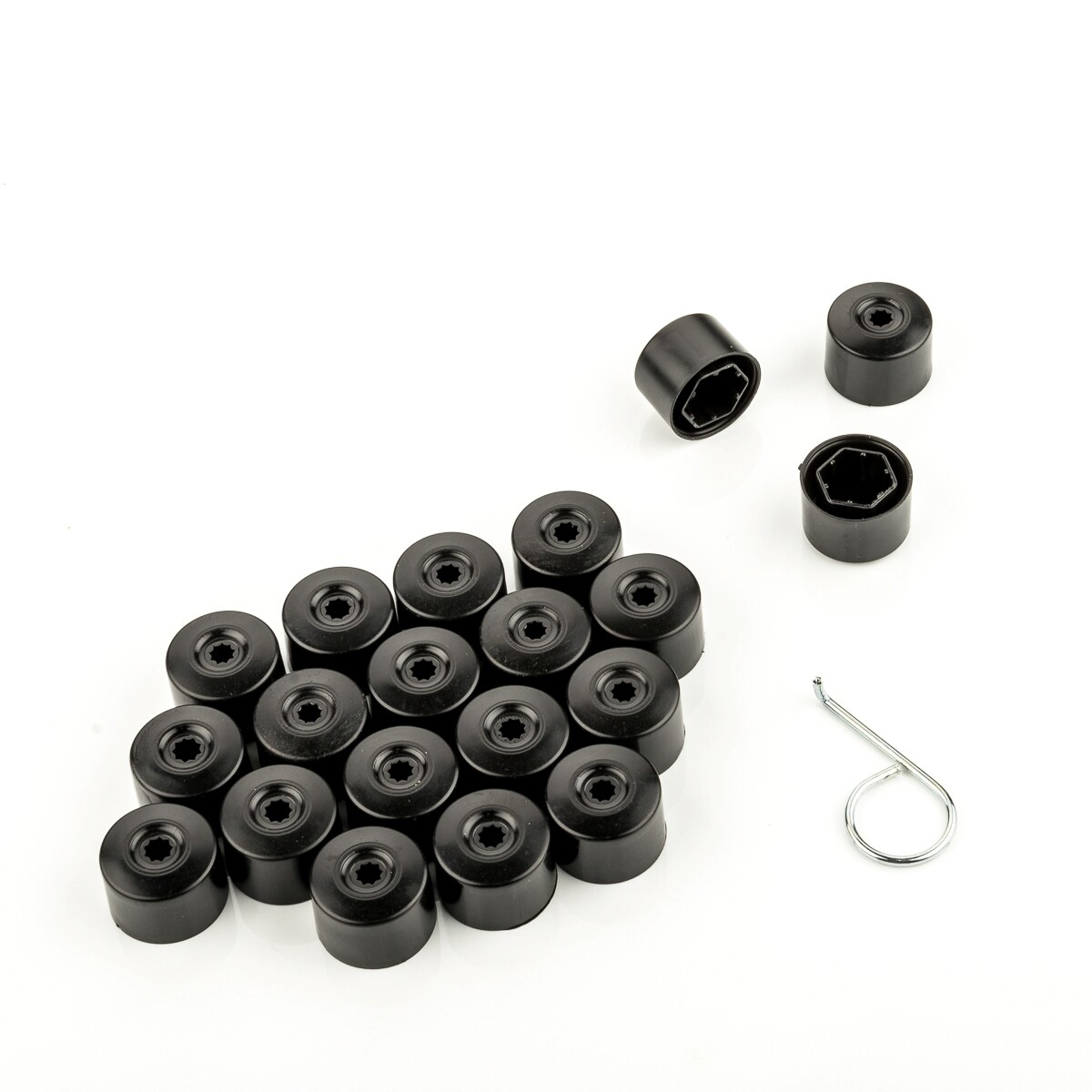 20x Wheel Screw Caps Cover Caps Wheel Nuts 17mm Black Matte for Land | eBay