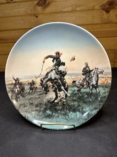 Antique Charles Russell Plates Series 2 Set Of FIVE Signed Handmade ...