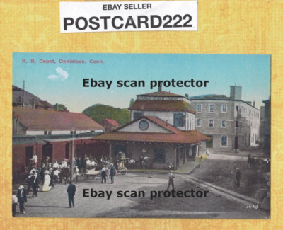 CT Danielson 1908-29 antique postcard RAILROAD TRAIN DEPOT CONN | eBay