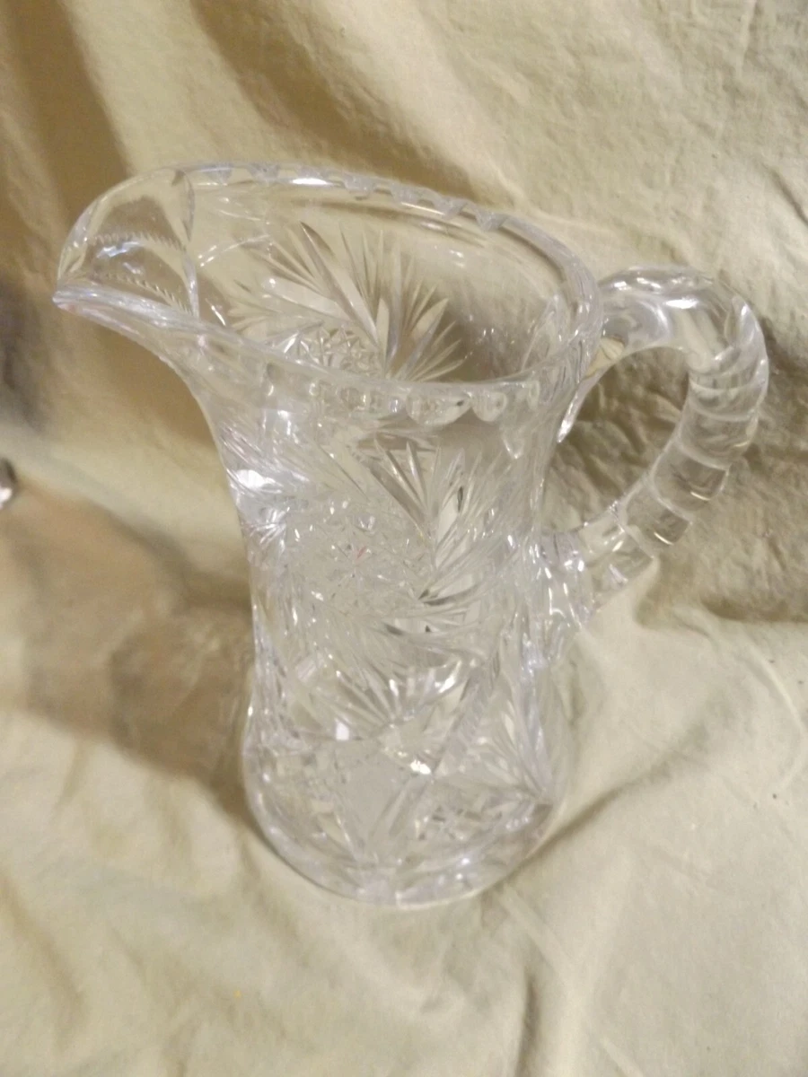 Thistle Pattern Glass Pitcher
