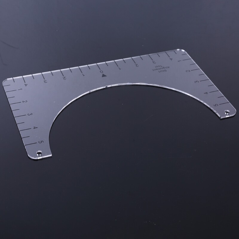 T-shirt Alignment Ruler Centering Placement Guide Acrylic Sewing Ruler ...