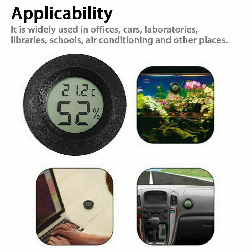 5Pcs Mini Hygrometer Thermometer Fahrenheit or Celsius Meter Digital ...