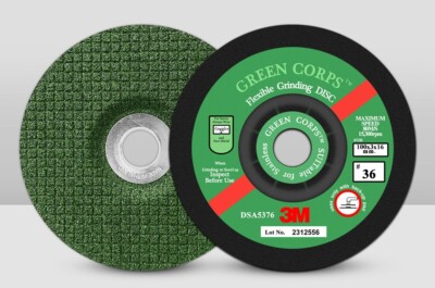 3M Green Corps Flexible Grinding Disc 100 x 2 x 16 mm Grite #36 | eBay
