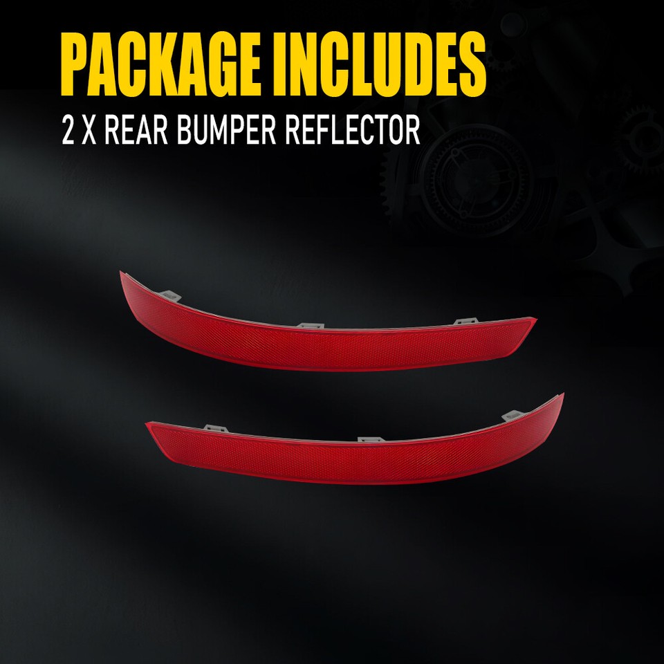 Pair L+R Rear Bumper Light Reflector 1668200374 For Mercedes Benz GL ...