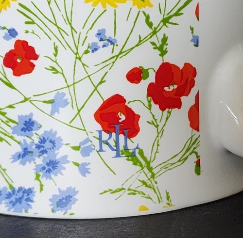 2 Ralph Lauren Coffee Mugs 16oz Large Wildflowers Cottage Core Boho ...