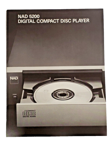 Vintage NAD 5200 Digital Compact Disc Player Sales Brochure ...