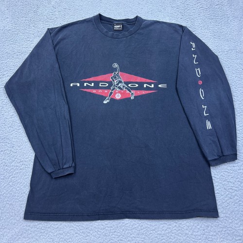 VTG And One Shirt And1 Basketball Mens Long Sleeve Hit Tee Y2K 90s USA ...