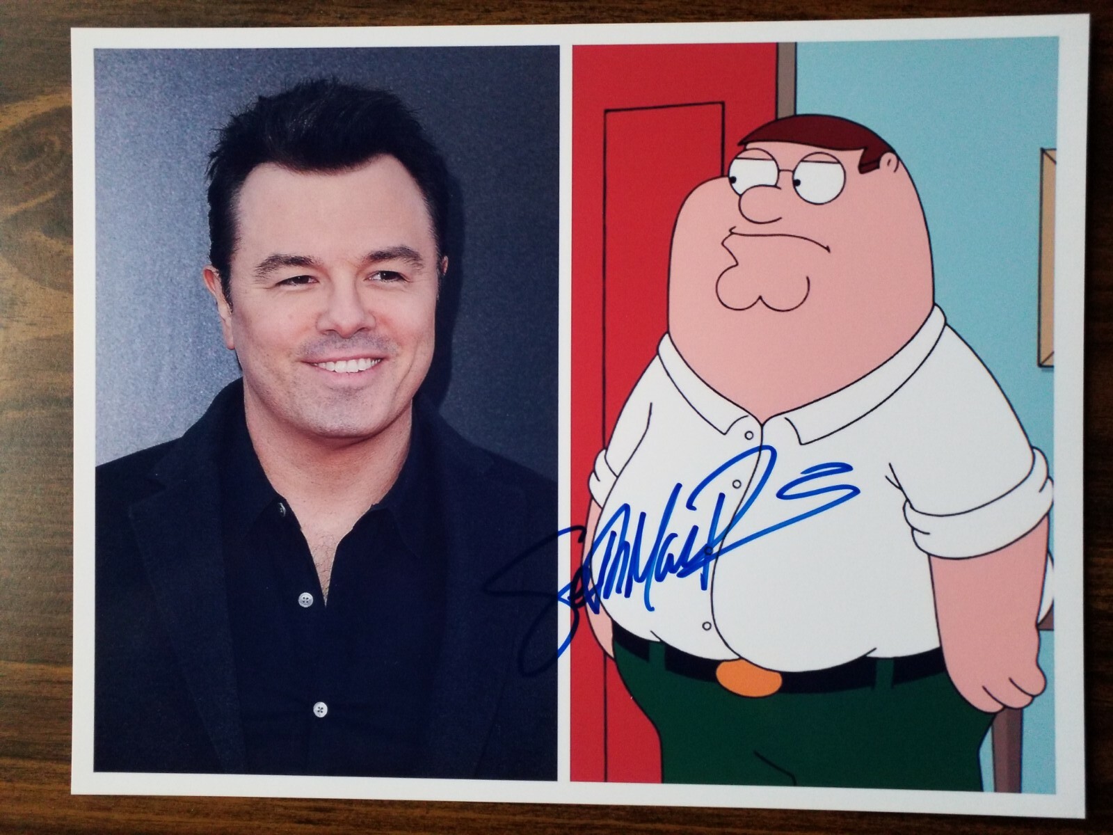 SETH MCFARLANE AUTHENTIC SIGNED 8.5 X 11 AUTOGRAPHED PHOTO Family Guy ...