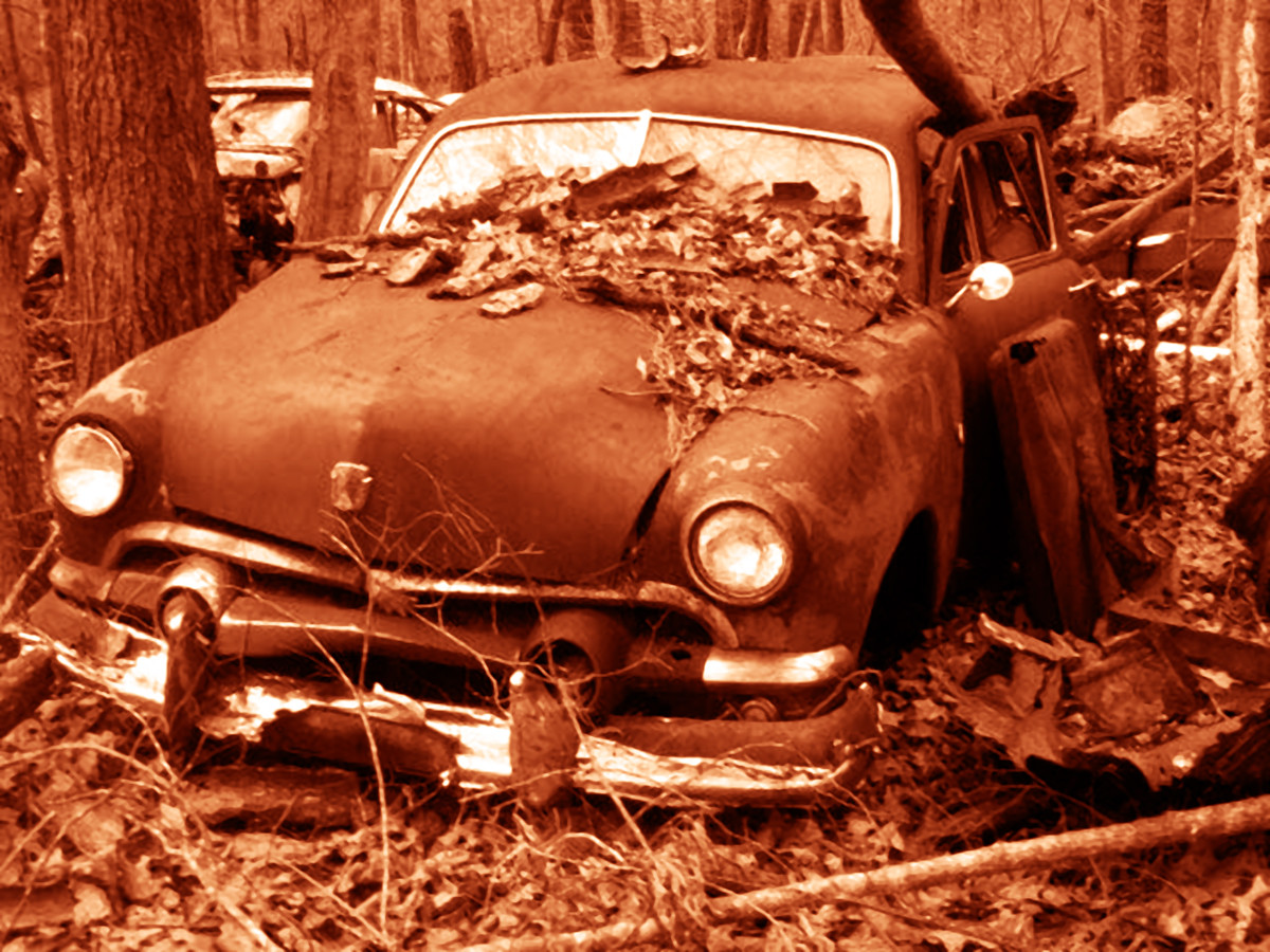 Abandoned Junk Cars Collection #3 - Canvas Art Poster 18" x 24" | eBay