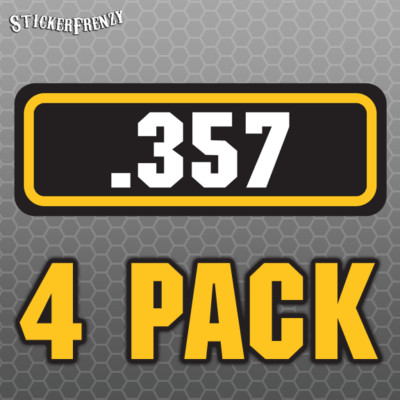357 4pk Sticker Set - Ammo Can Box Decal bullet ARMY Gun safety Hunting ...