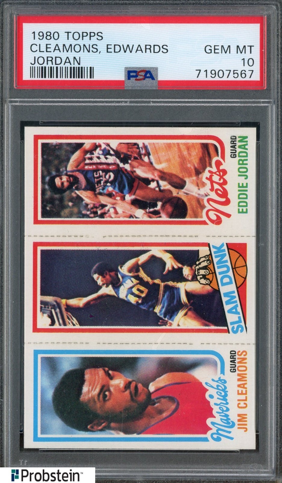 1980 Topps Basketball Eddie Jordan James Edwards Jim Cleamons PSA 10 ...