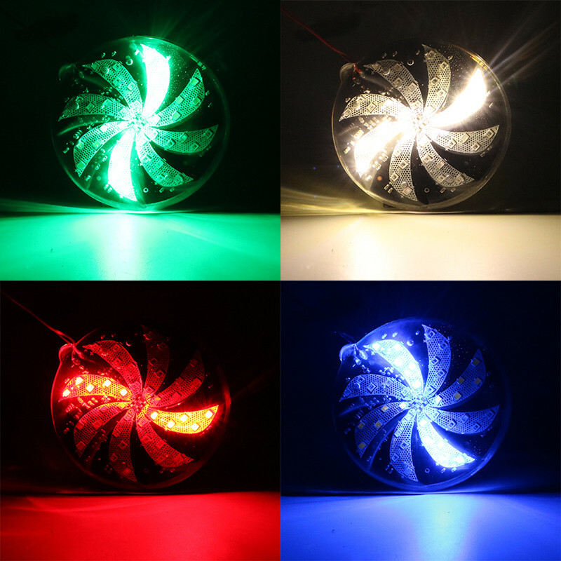 Motorcycle Atmosphere Lamp 8.5cm Windmill Flash Lamp Fire Wheel LED ...