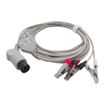 Generic 6 Pin Vet ECG Cable 3 Lead Wires Veterinary Animal For Patient ...