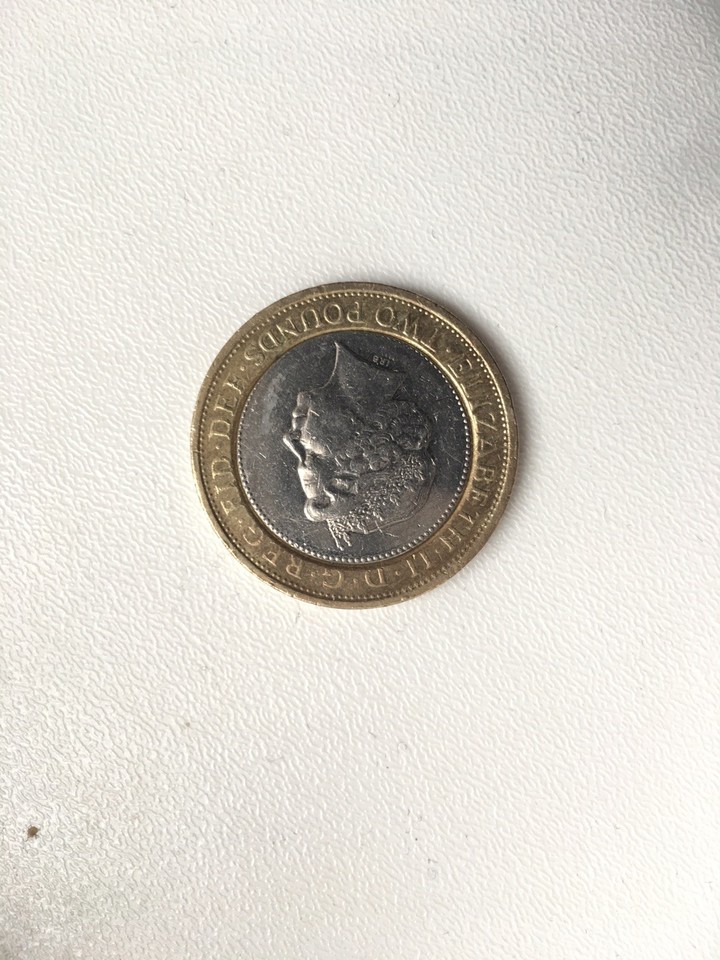 London Underground 2 pound coin rare item (MINTING ERROR) Used 1863 ...