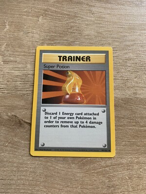 Vintage Pokémon TCG Card Base Set Trainer Super Potion 90/102 Uncommon ...