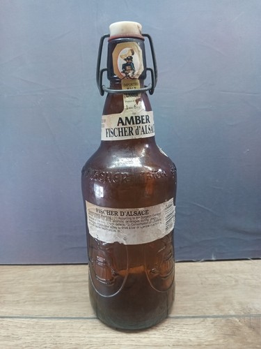 Biere d'Alsace Fischer Bottle Ceramic Swing Top Lid Vintage Antique ...
