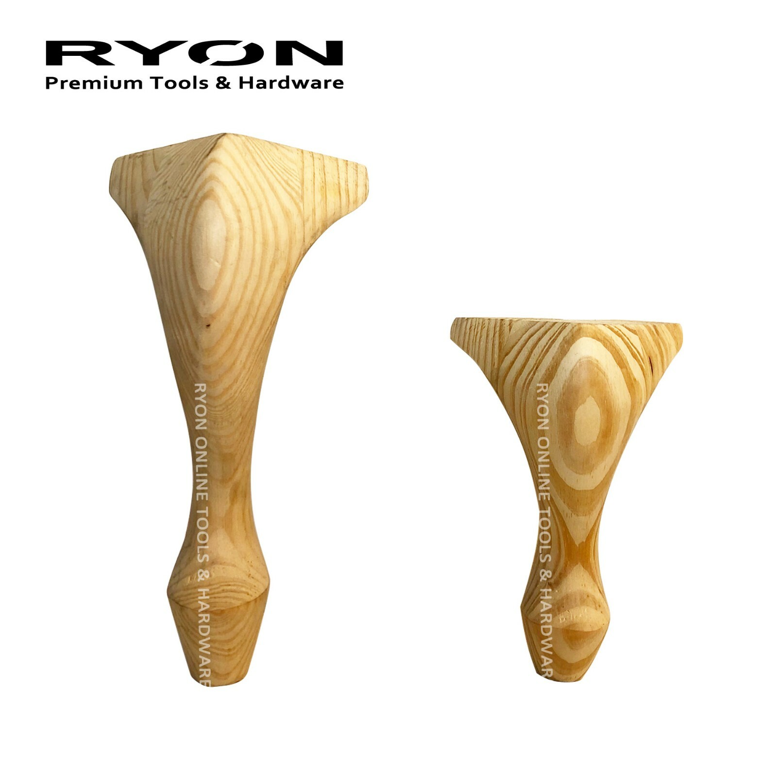 4x Wooden Queen Anne Cabriole French Provincial Legs Furniture 9" 6 ...