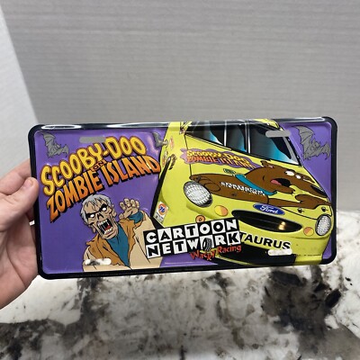 1998 Scooby Doo Zombie Island Cartoon Network Nascar License Plate ...