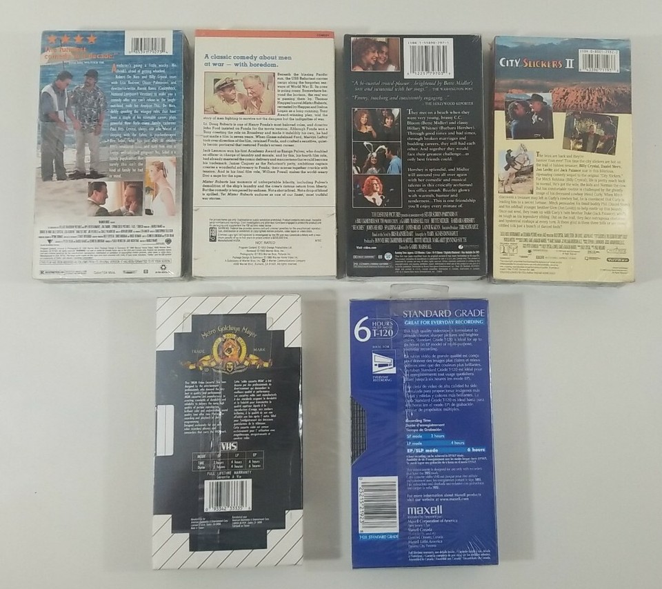Mixed VHS Sealed Lot of 6 Tapes SEE DESCRIPTION FOR TITLES | eBay