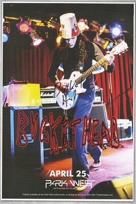 Buckethead autographed concert poster Guns n Roses | eBay