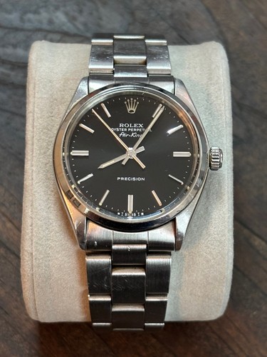 Rolex Air King, Rare Black Face, 34MM | eBay