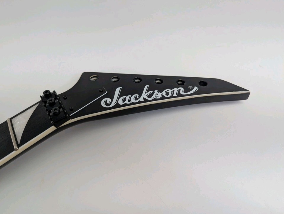 Jackson JS34 JS32 Guitar Neck Black Painted Shaft Locking Nut Floyd 24 ...