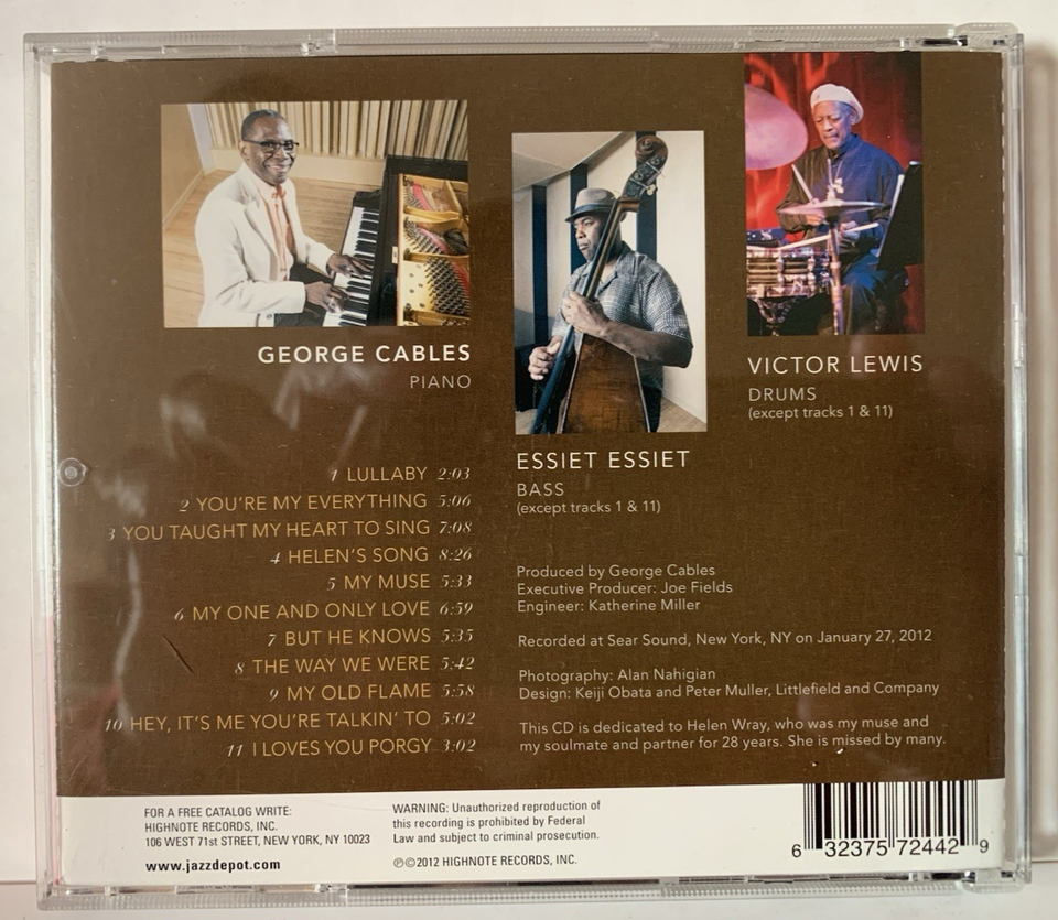 George Cables w/ Victor Lewis & Essiet Essiet-My Muse-HighNote HCD 7244 ...