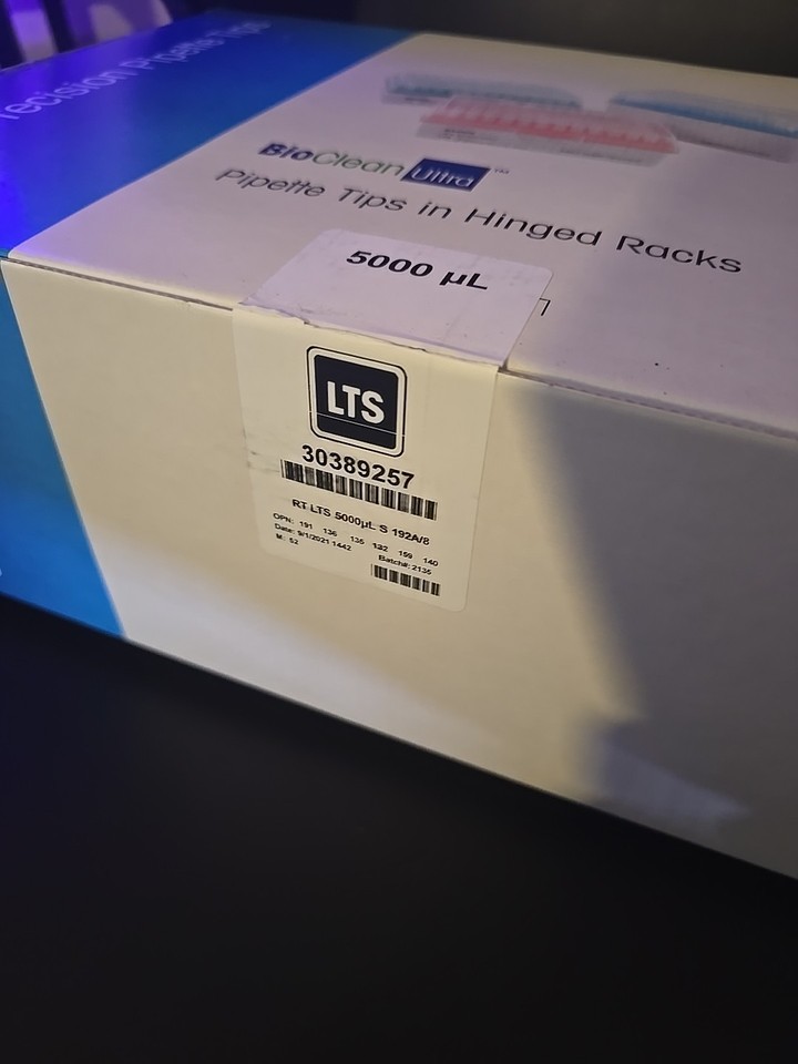 Mettler Toledo Rainin REF 30389257 RT LTS 5000µL Pipette Tips 192A/8 ...