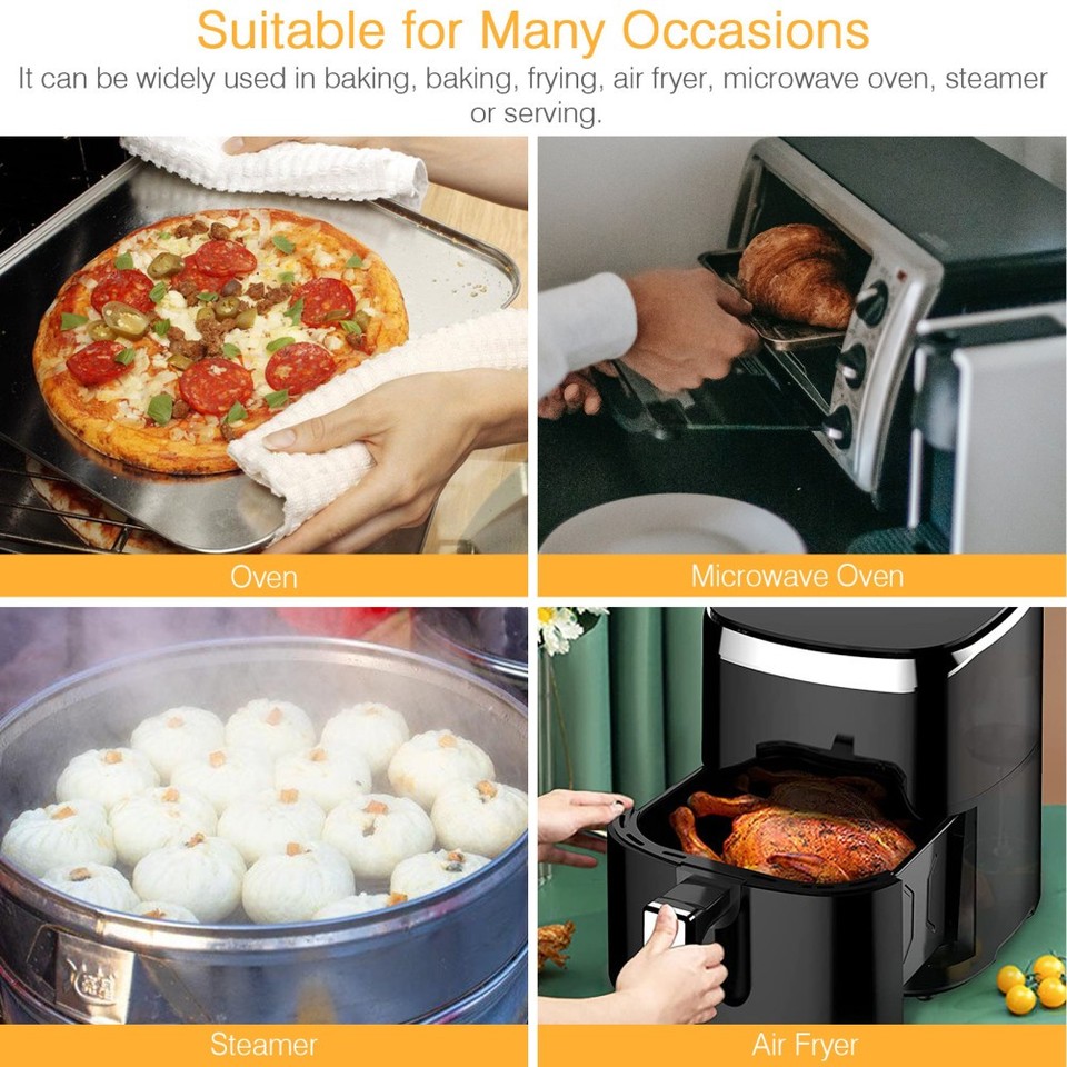 30pcs Air Fryer Paper Liners Disposable Baking Liners Non-stick Round ...