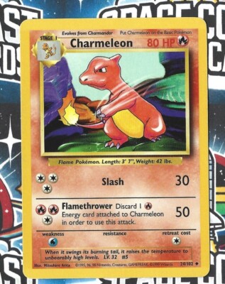Pokémon TCG Charmeleon 024/102 Base Set Regular NM | eBay