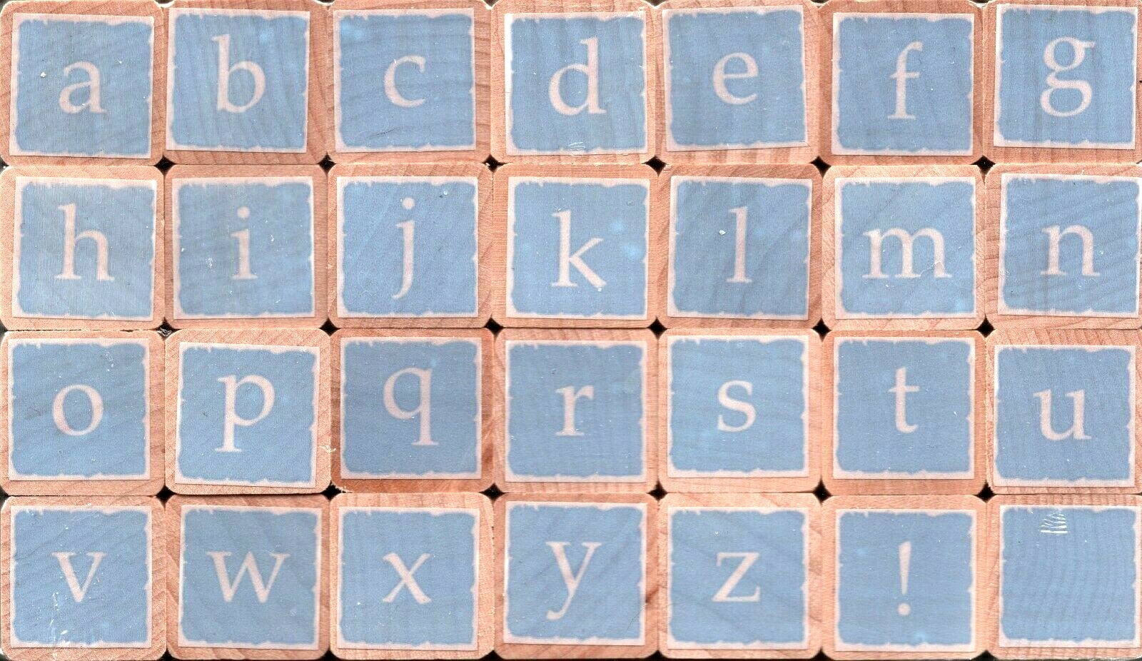 Hero Arts ~ LOWERCASE ALPHABET BLOCKS ~ Wood Mounted Rubber Stamp | eBay