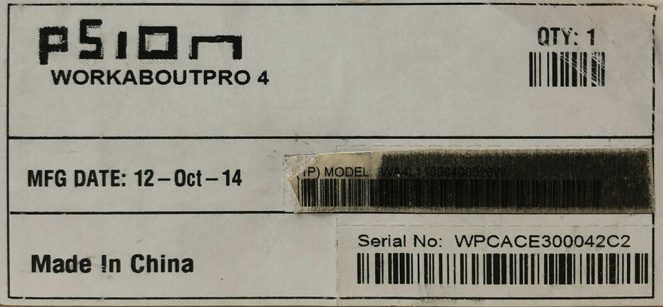 Psion Workabout Pro 4 7528X Scanner w/ Battery Windows Embedded CE 6.0 ...