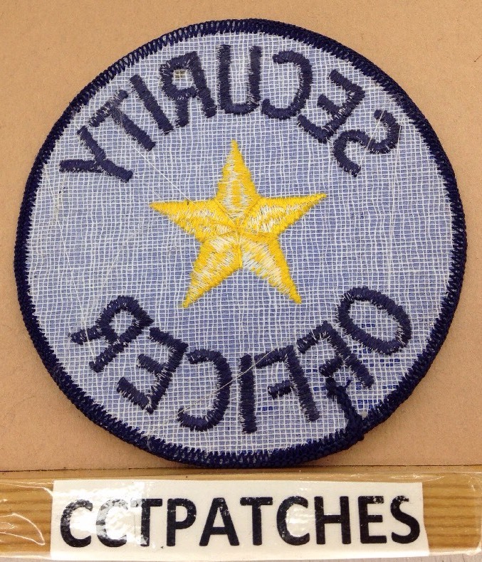 SECURITY (POLICE) BLUE SHOULDER PATCH 4" | eBay