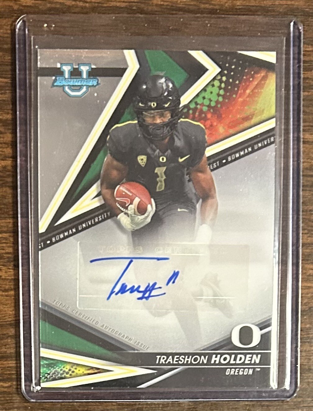 Traeshon Holden Autograph Auto Bowman University Topps #BA-TH 2022 | eBay